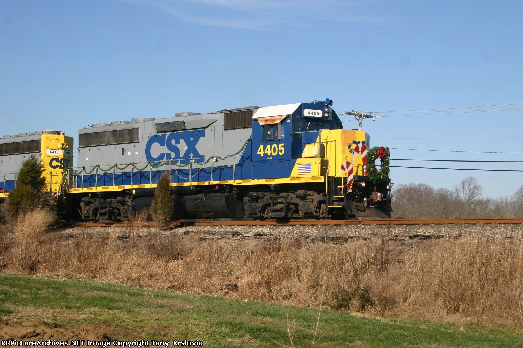 CSX 4405 Bright Future Santa Train